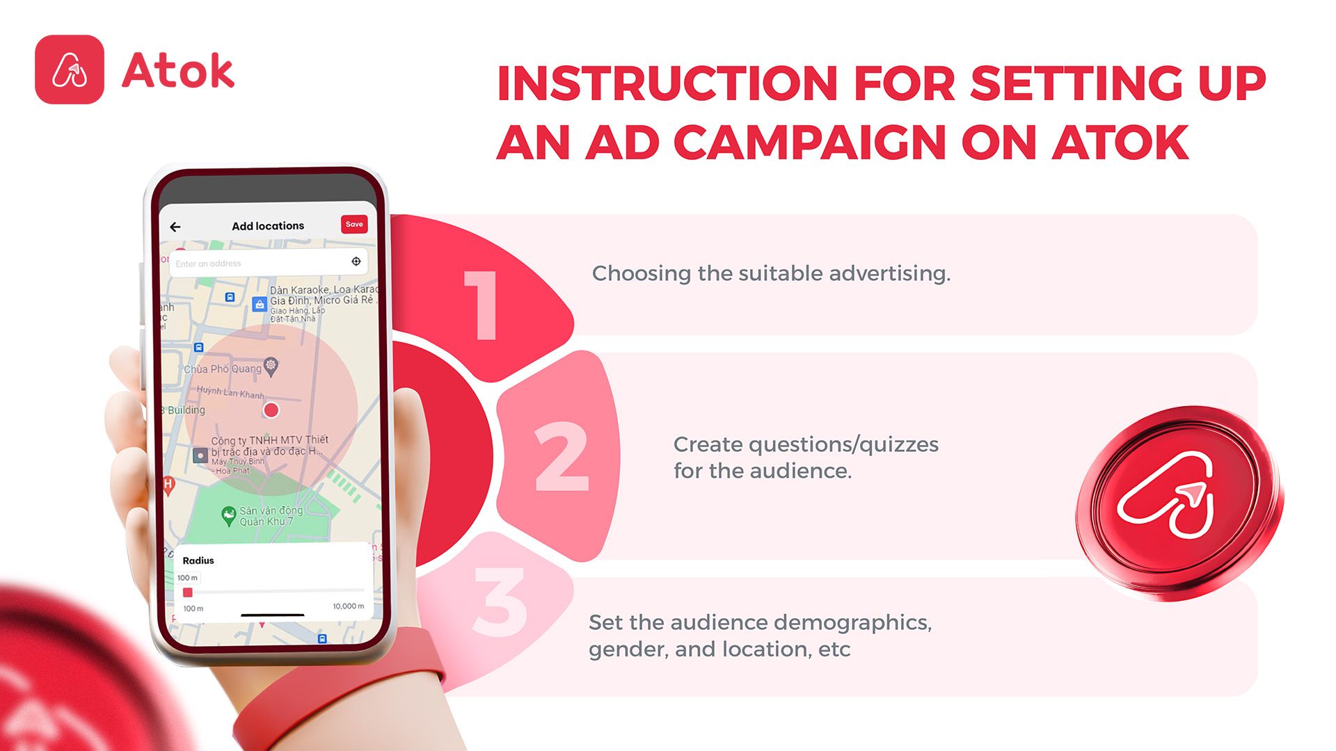 Detailed Guides to Setting Up an Advertising Campaign on Atok app | Atok